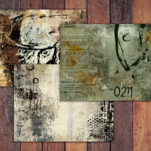 Reimagine Digital Paper Pack -- Scrapbook Paper -- Collage Paper ...