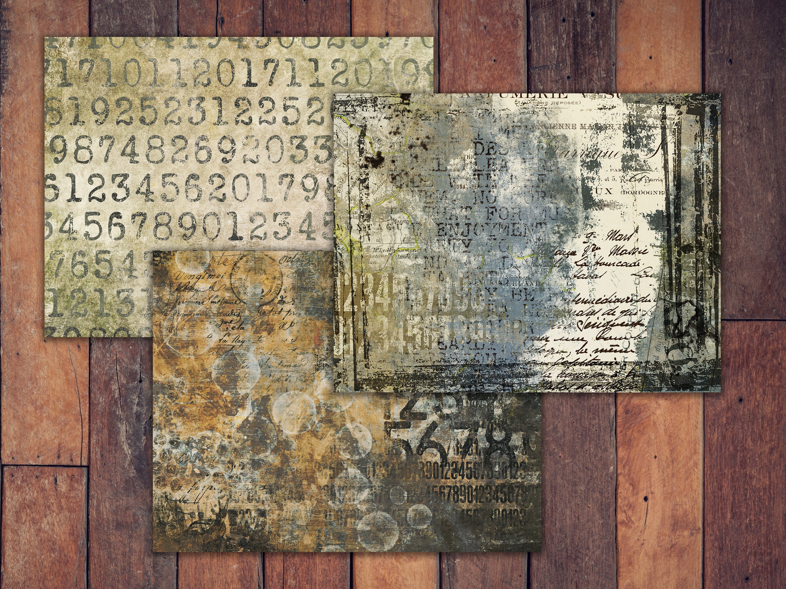 Reimagine Digital Paper Pack Scrapbook Paper Collage Paper Printable ...