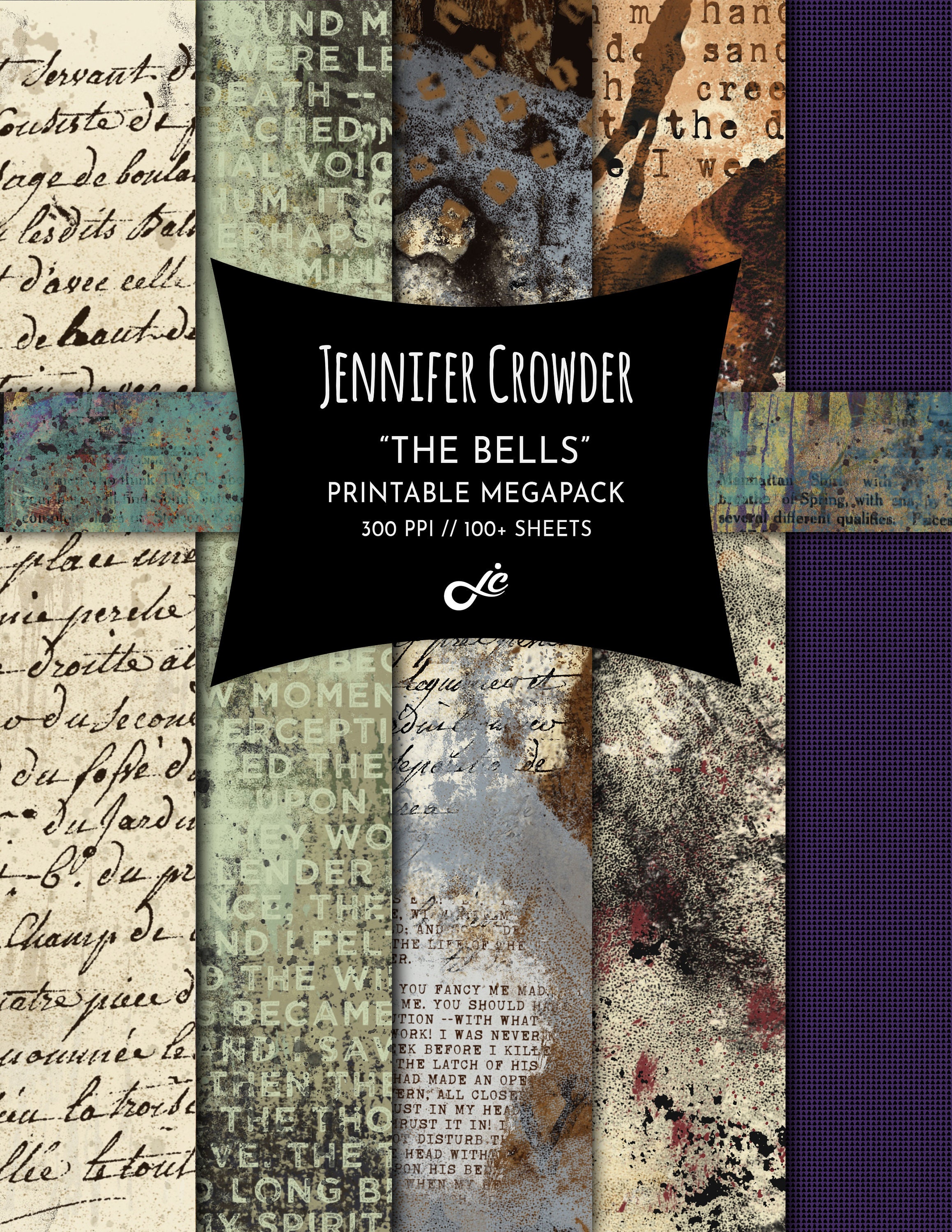 The Bells Digital Paper Pack Printable Papers Collage | Etsy