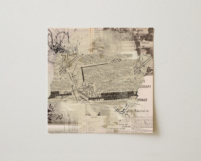 Old News 12 X 12 Digital Paper Pack for Collage - Junk Journals ...