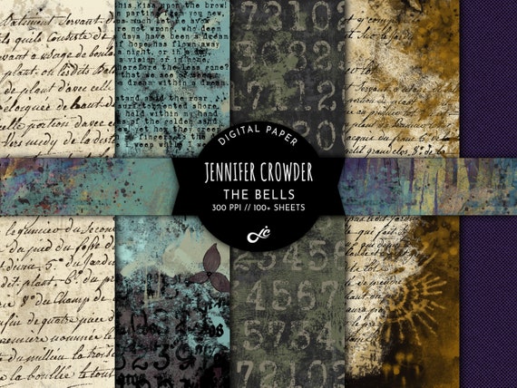 The Bells Digital Paper Pack Printable Papers Collage - Etsy