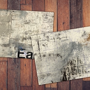 Sideways Digital Paper Pack -- Printable Papers -- Collage Paper ...