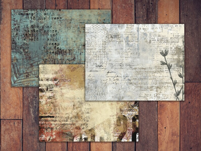 Reimagine Digital Paper Pack Scrapbook Paper Collage Paper Printable ...