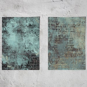 Nevermore Grunge Digital Paper Pack, Collage Paper, Scrapbook Paper ...