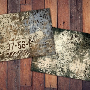 Sideways Digital Paper Pack -- Printable Papers -- Collage Paper ...