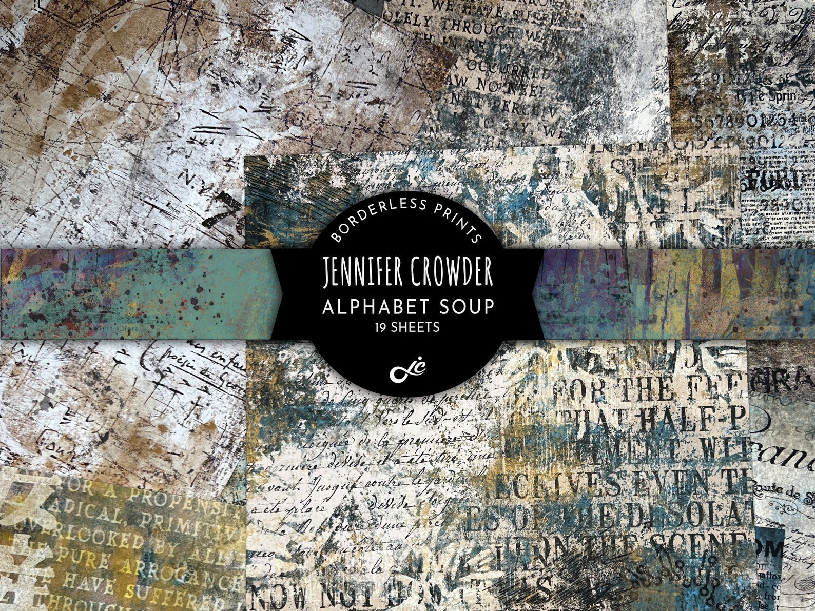 Alphabet Soup 8.5 X 11 Inch Borderless Prints -- Collage Paper -- Junk ...