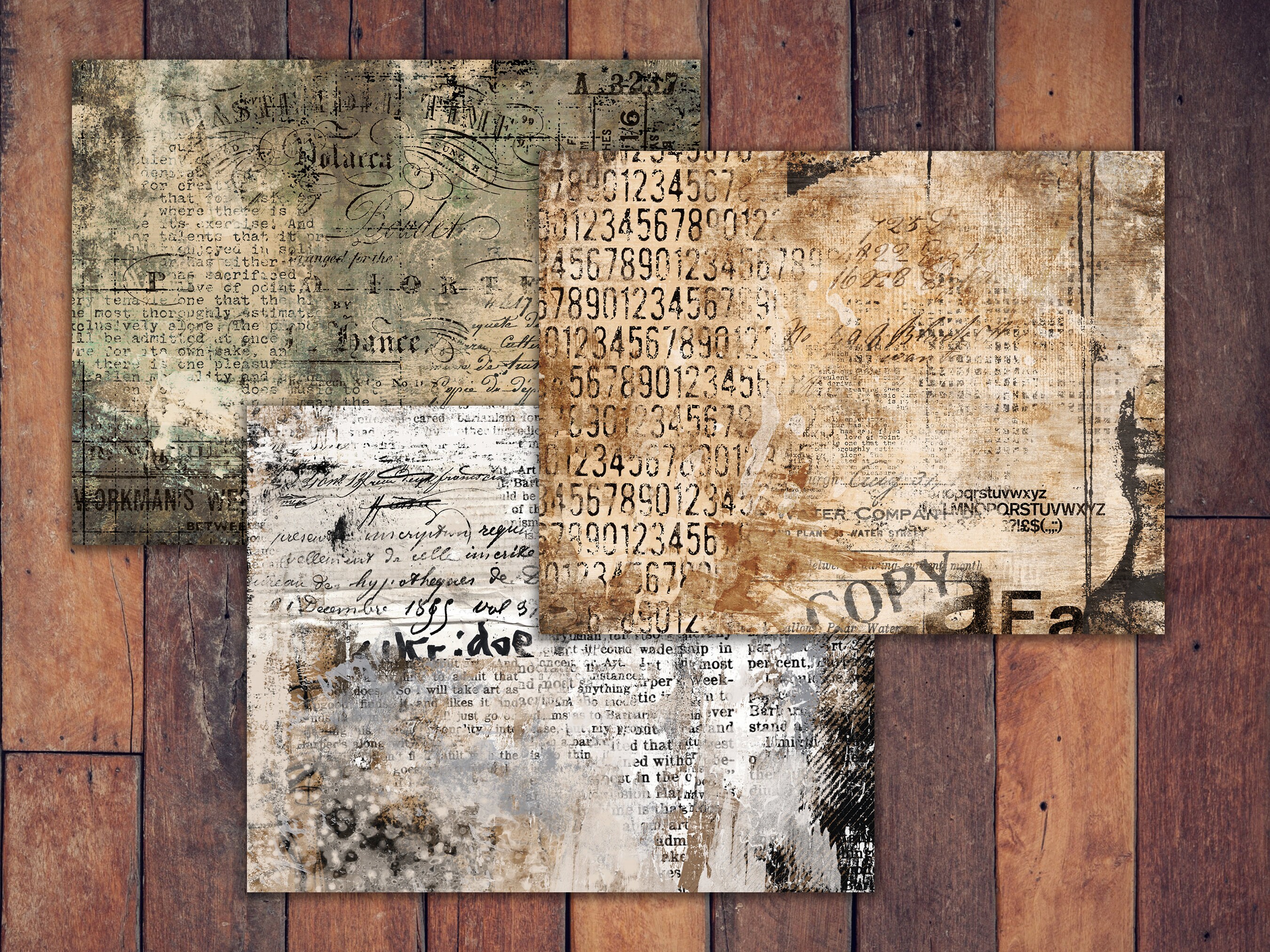 Reimagine Digital Paper Pack Scrapbook Paper Collage Paper Printable ...