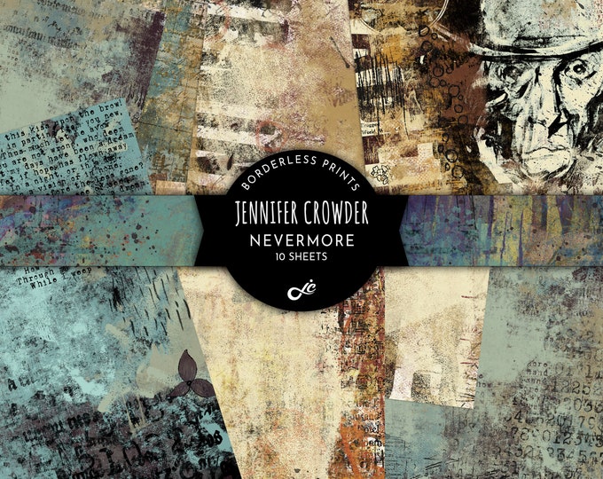 Nevermore 8.5 X 11 Inch Borderless Prints -- Collage Paper -- Junk ...