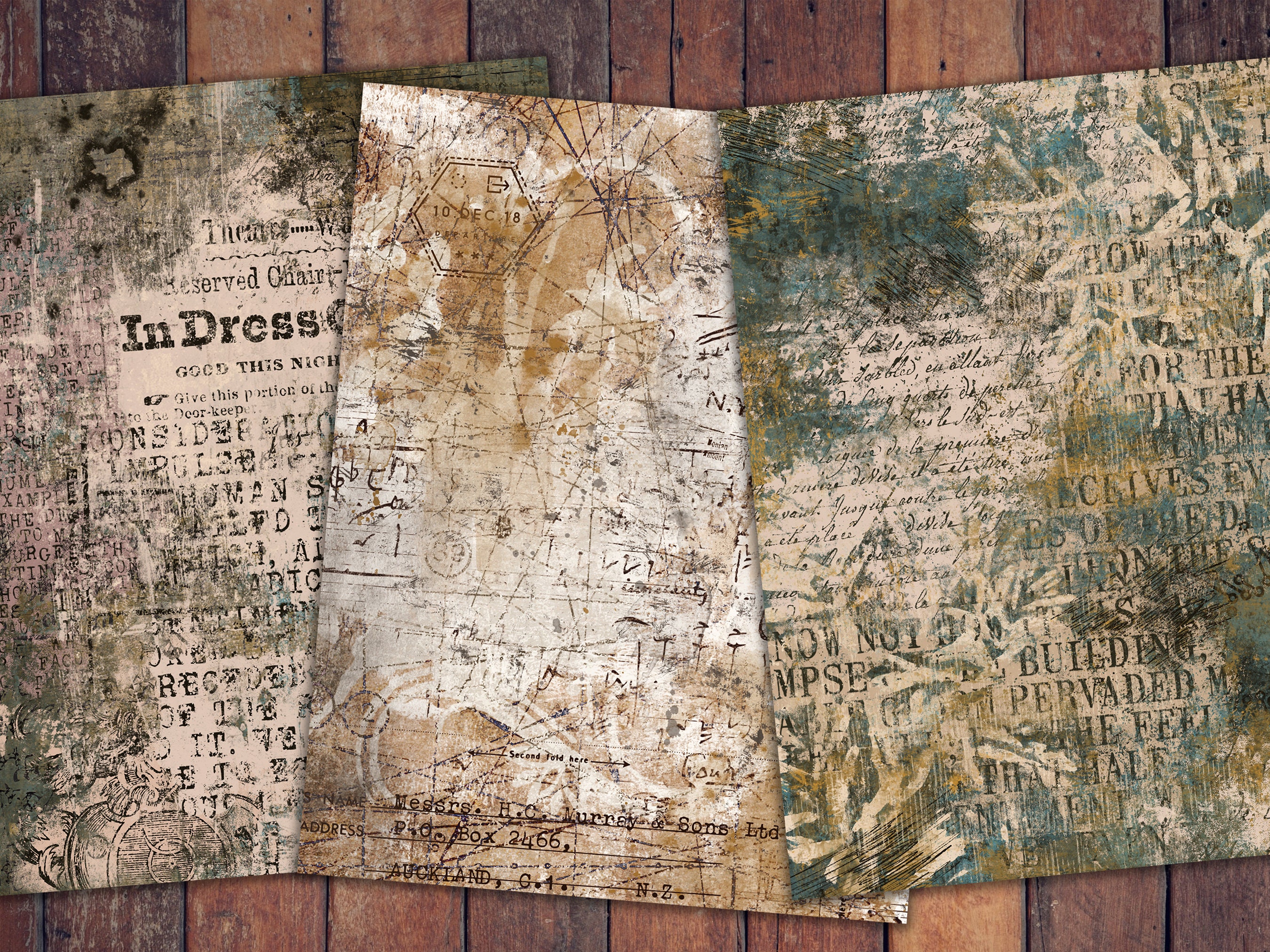 Alphabet Soup Digital Paper Pack -- Printable Papers -- Collage Paper ...