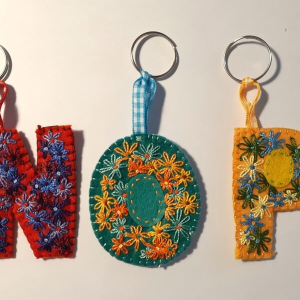 Felt Key Chain - Etsy