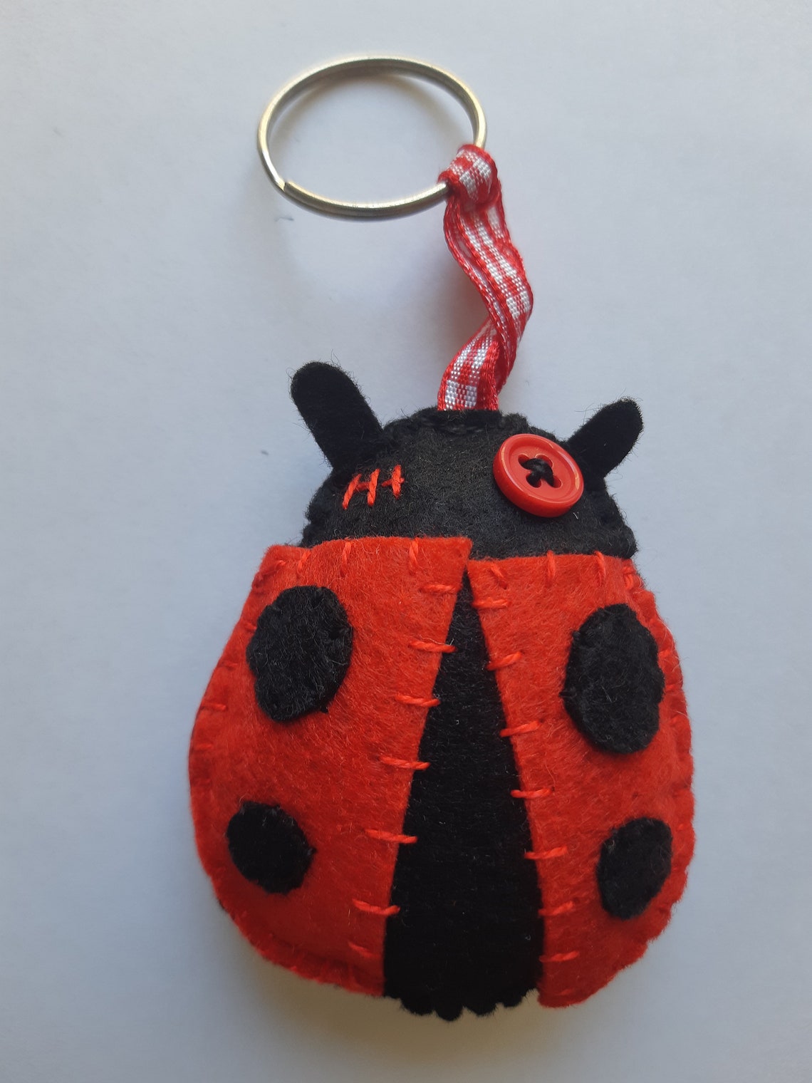 Ladybird Keychain Key Ring Ladybug Handmade Gift Idea Felt Key | Etsy