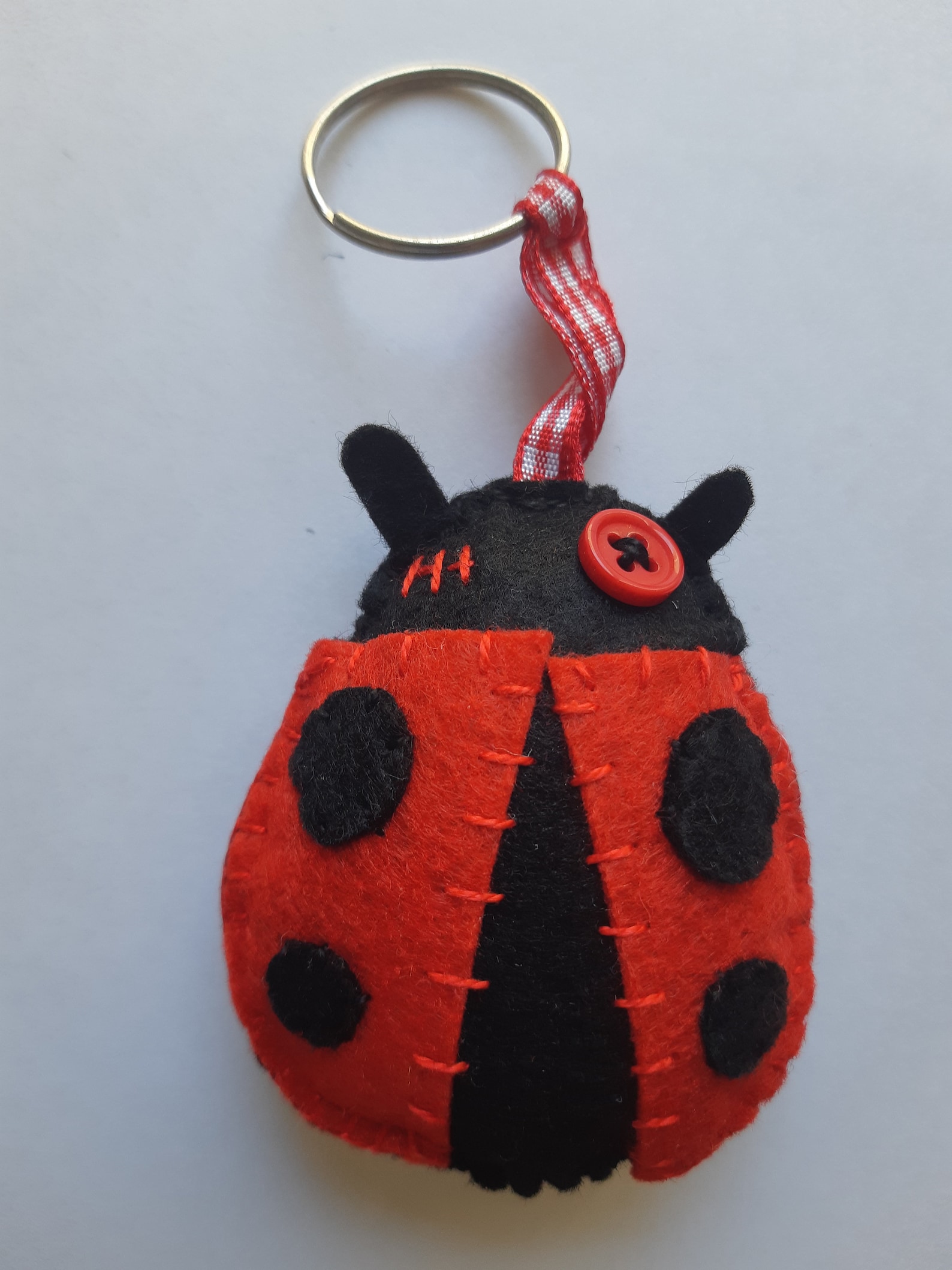 Ladybird Keychain Key Ring Ladybug Handmade Gift Idea Felt Key | Etsy