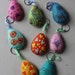 Easter Egg Keychain Key Ring Handmade Gift Idea Felt Easter - Etsy