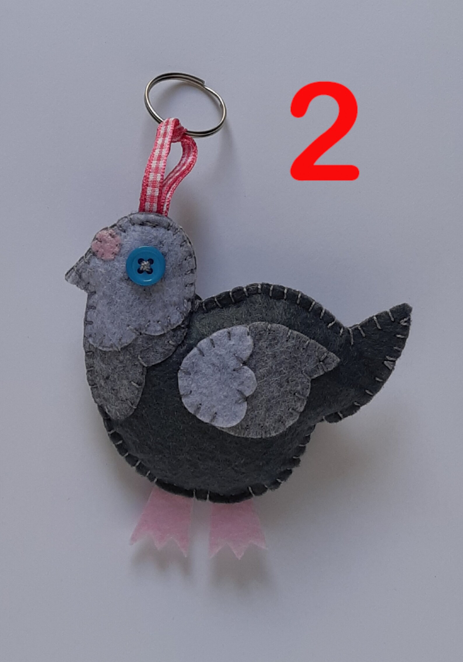 Pigeons Handmade Hand Stitched Key Chain Pigeon Bird Felt - Etsy UK
