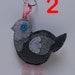 Pigeons Handmade Hand Stitched Key Chain Pigeon Bird Felt Collectable ...