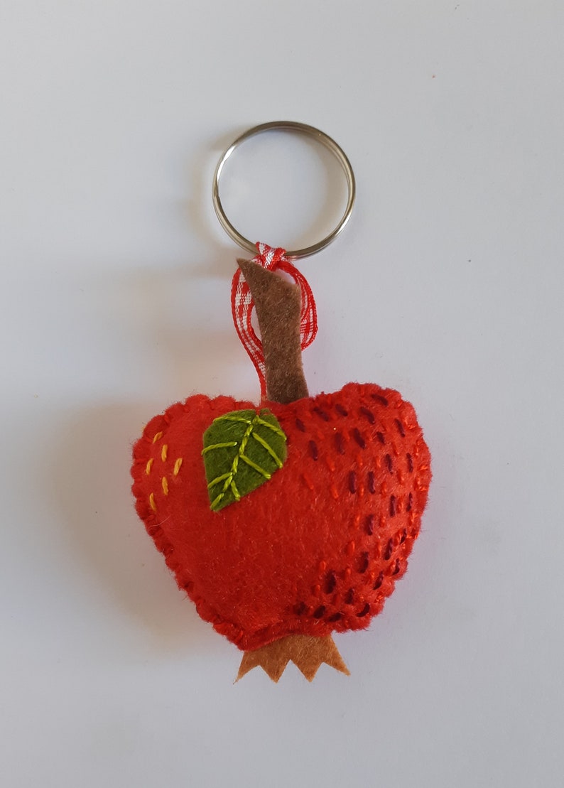 Veg Key Chain Key Ring Handmade Fruit Apple Banana Pear Lemon - Etsy