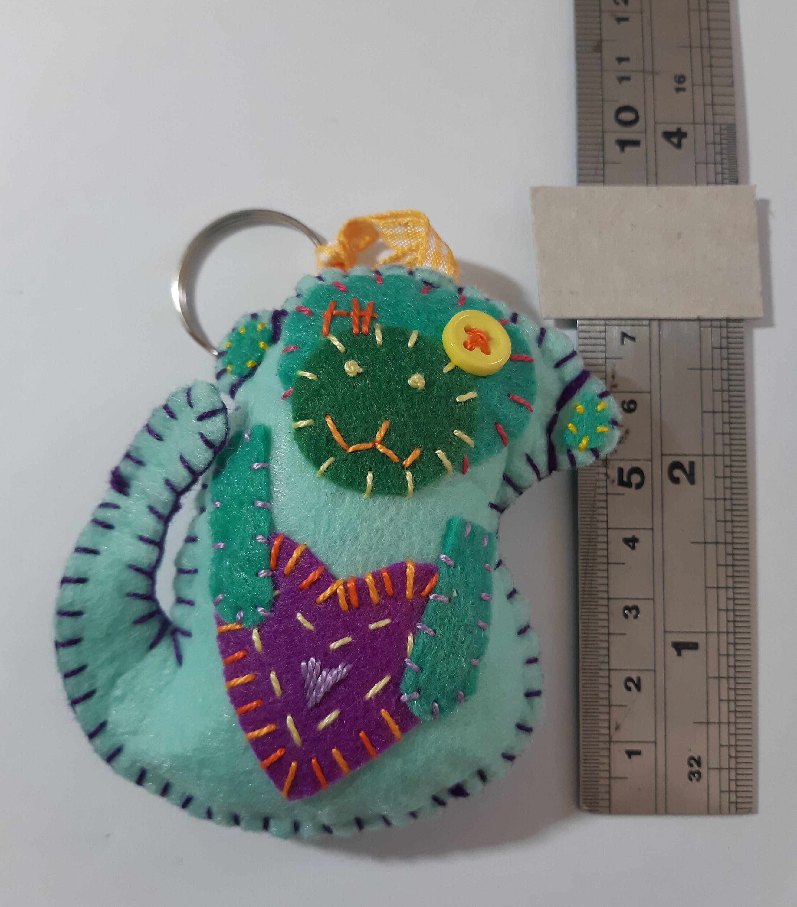 Monkey Key Chain Key Ring Hippo Handmade Wild Gift Idea Felt - Etsy