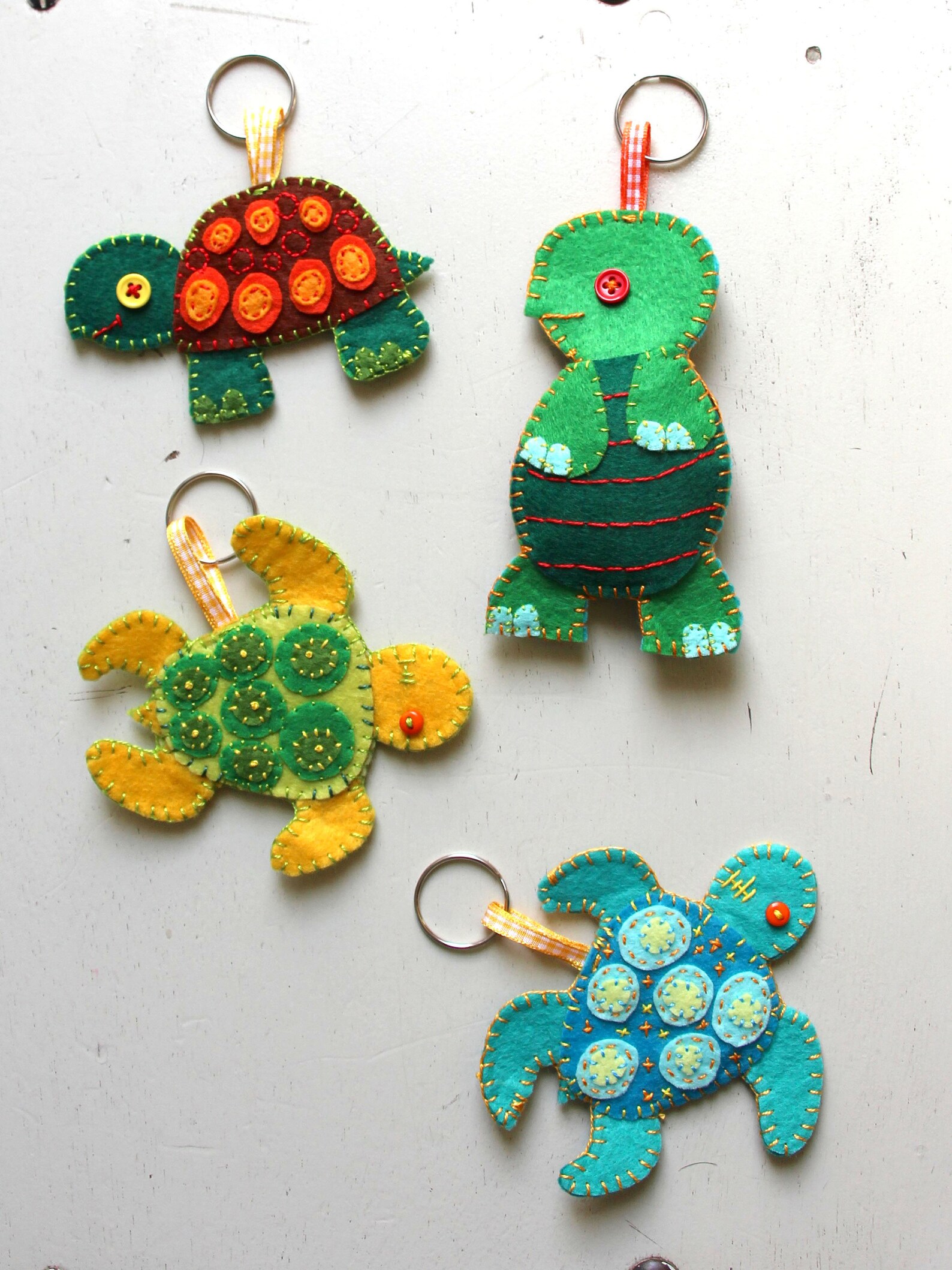 Sea Turtle Keychain Key Ring Tortoise Handmade Bag Charm Gift - Etsy