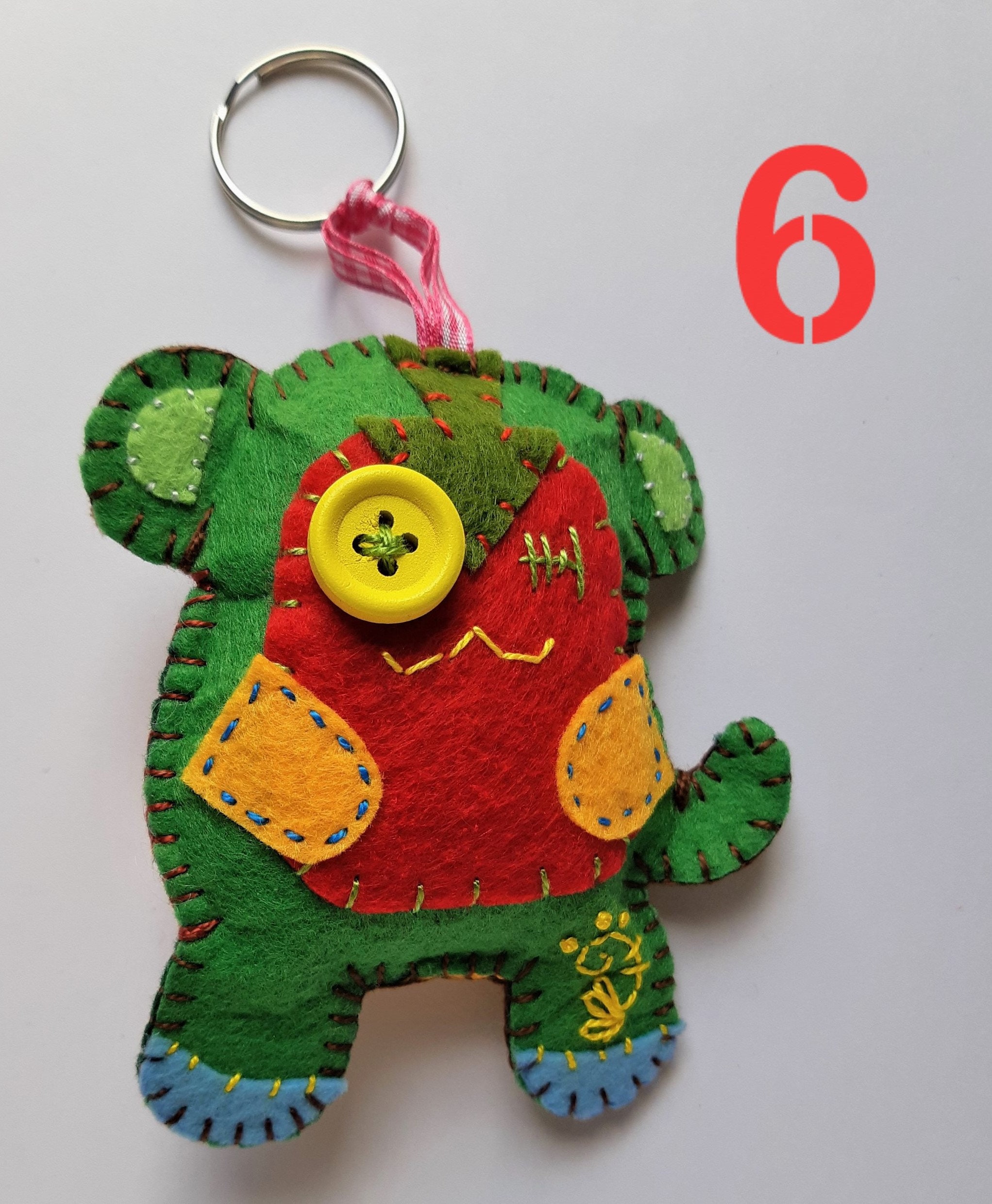 Monsters Handmade Hand Stitched Key Chain Monster Small Pouch - Etsy