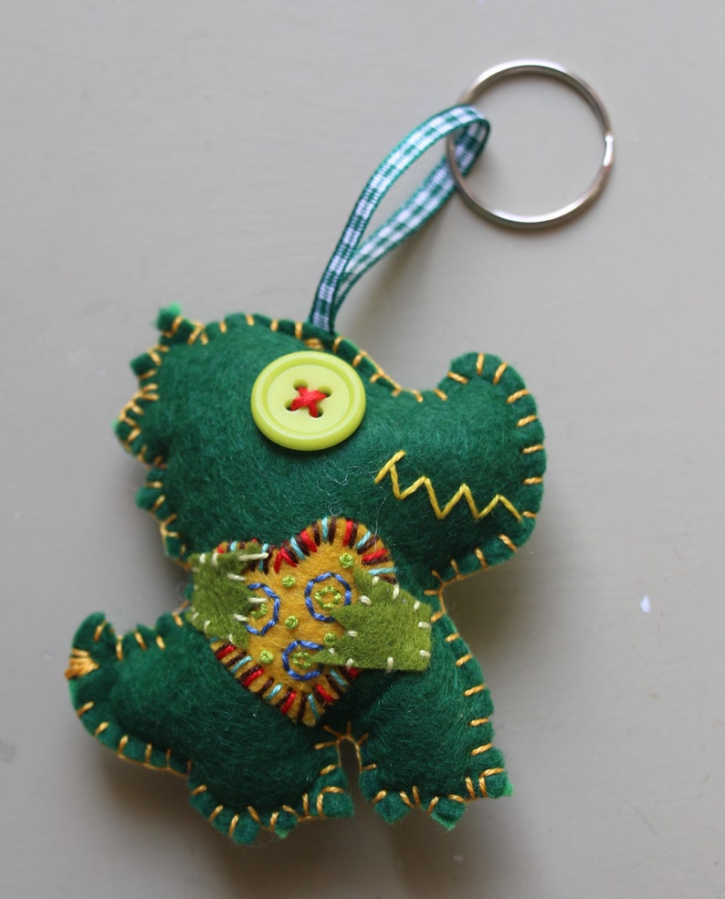 Crocodile Keychain Key Ring Handmade Dinosaur Reptile Wild - Etsy