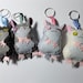 Hamster Keychain Key Ring Handmade Pet Animal Gift Idea Felt - Etsy