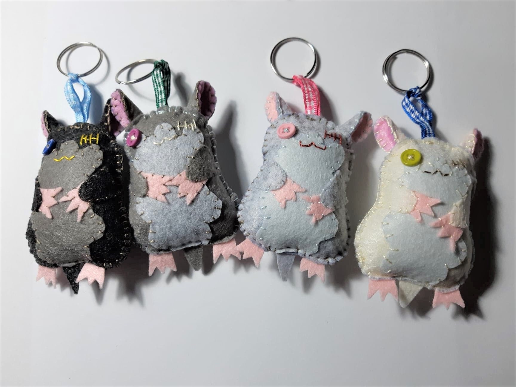 Hamster Keychain Key Ring Handmade Pet Animal Gift Idea Felt - Etsy