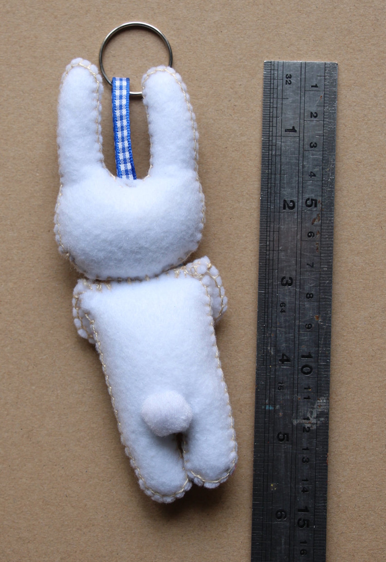 Easter Bunny Keychain Key ring decoration Handmade Rabbit Gift | Etsy