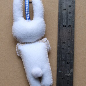 Easter Bunny Keychain Key Ring Decoration Handmade Rabbit Gift Idea ...