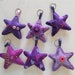 Star Keychain Key Ring Stars Handmade Hand Sewn Star Bag Charm - Etsy