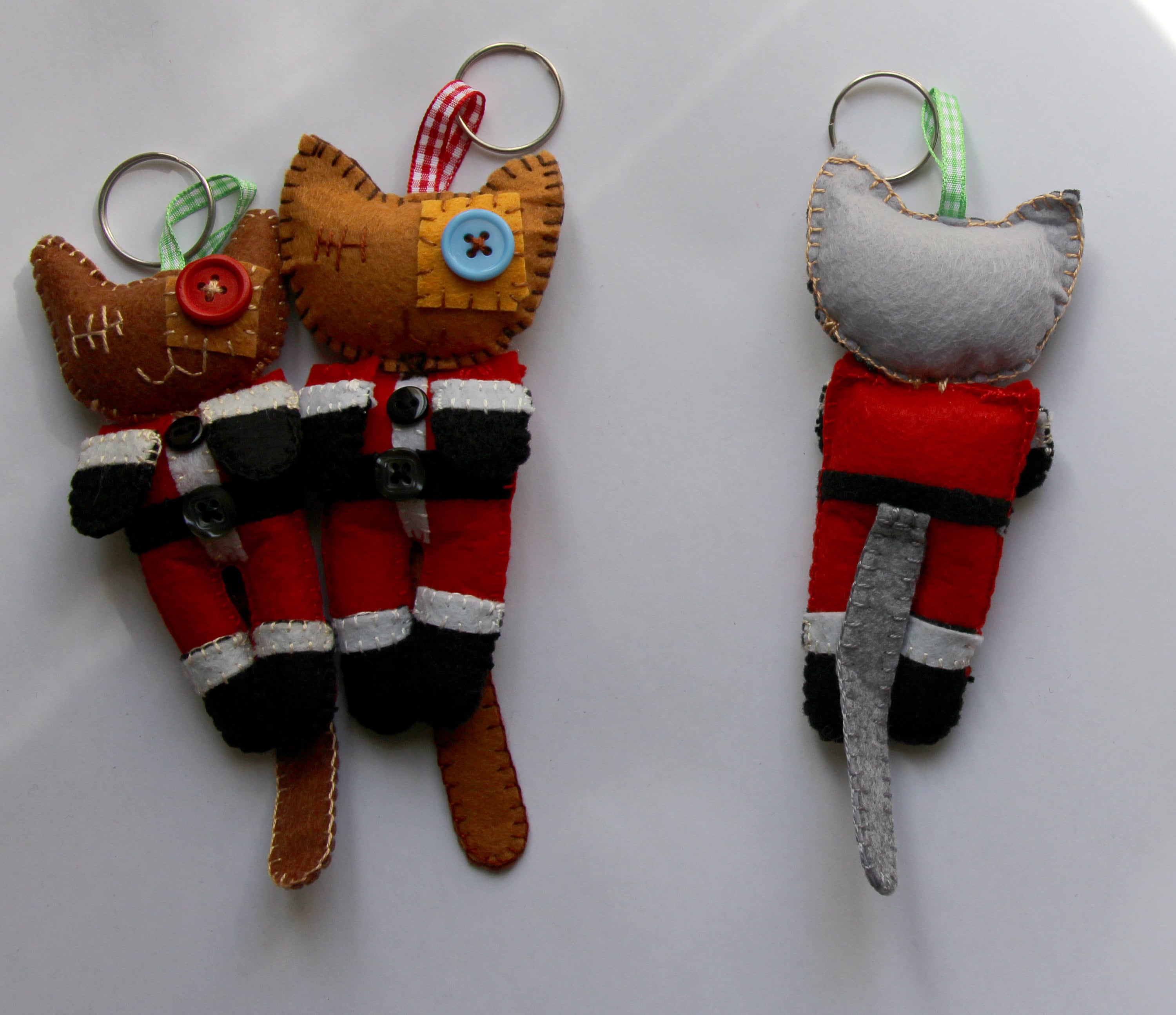 Father Christmas Key Chain Cat Handmade Gift Idea Party - Etsy