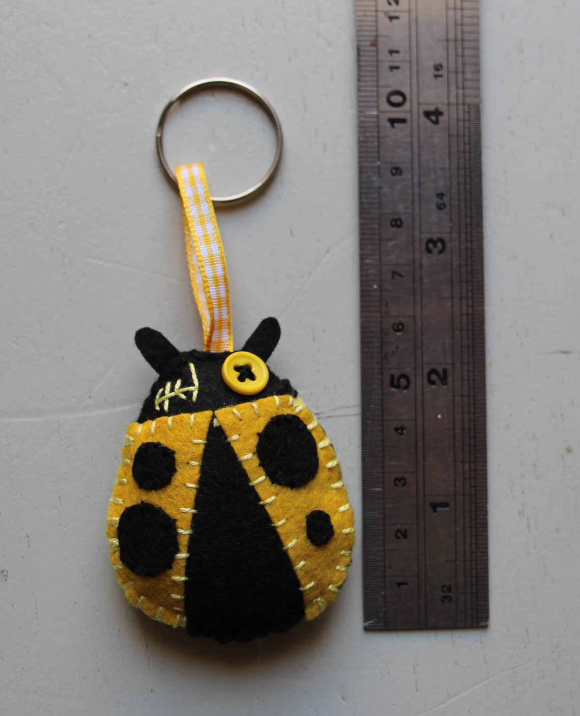 Ladybird Keychain Key Ring Ladybug Handmade Gift Idea Felt Key | Etsy