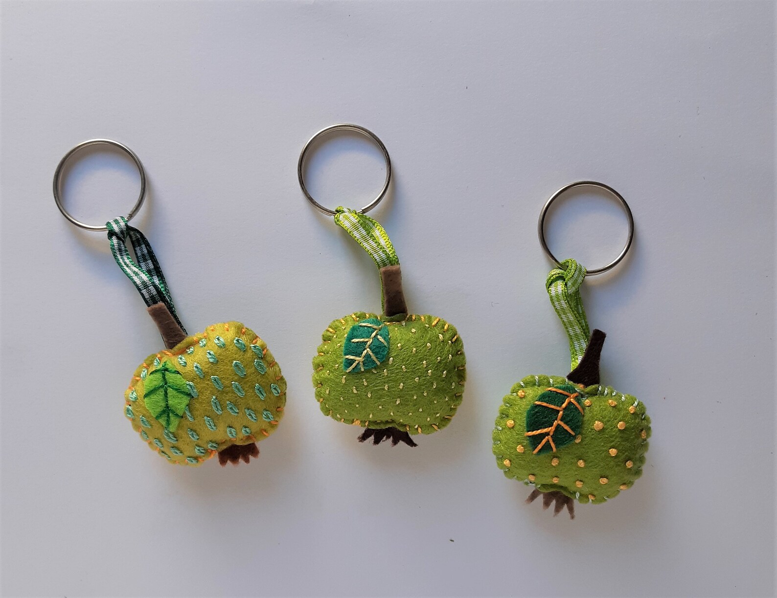 Veg Key Chain Key Ring Handmade Fruit Apple Banana Pear Lemon - Etsy