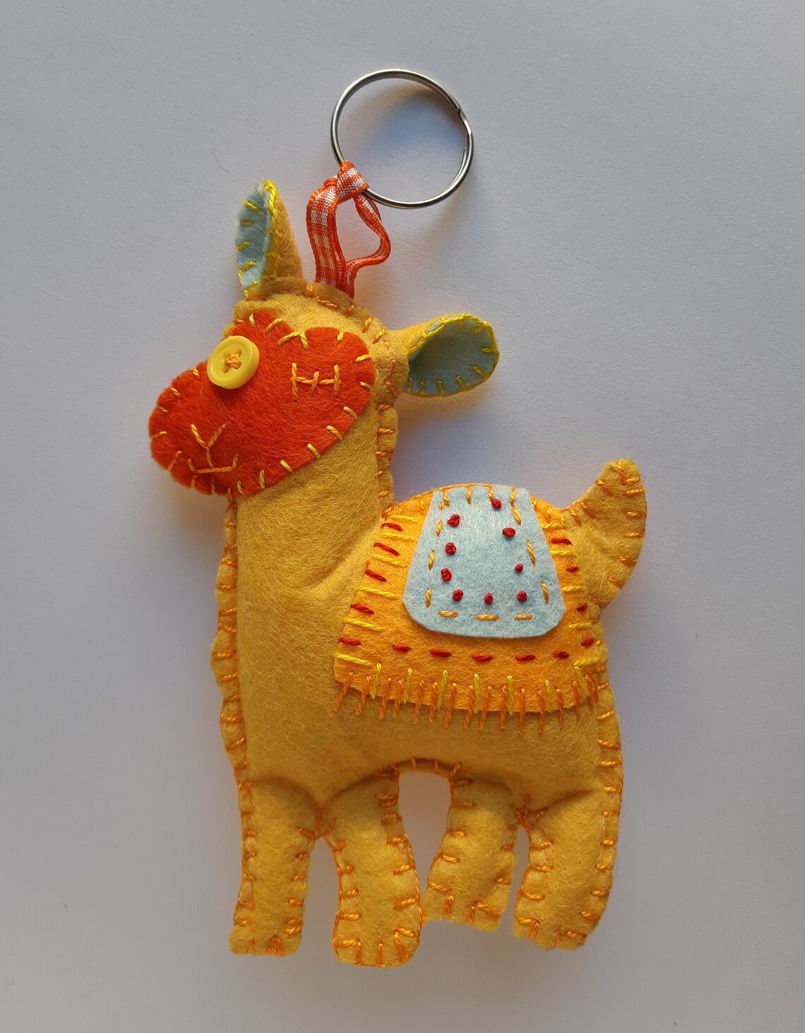Llama Keychain Key Ring Alpaca Mountain Animal Handmade Gift - Etsy