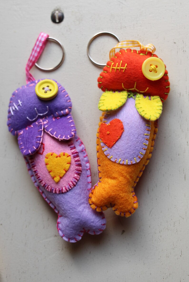 Seal Keychain Key Ring Seal Sea Animal Gift Idea Felt Key - Etsy