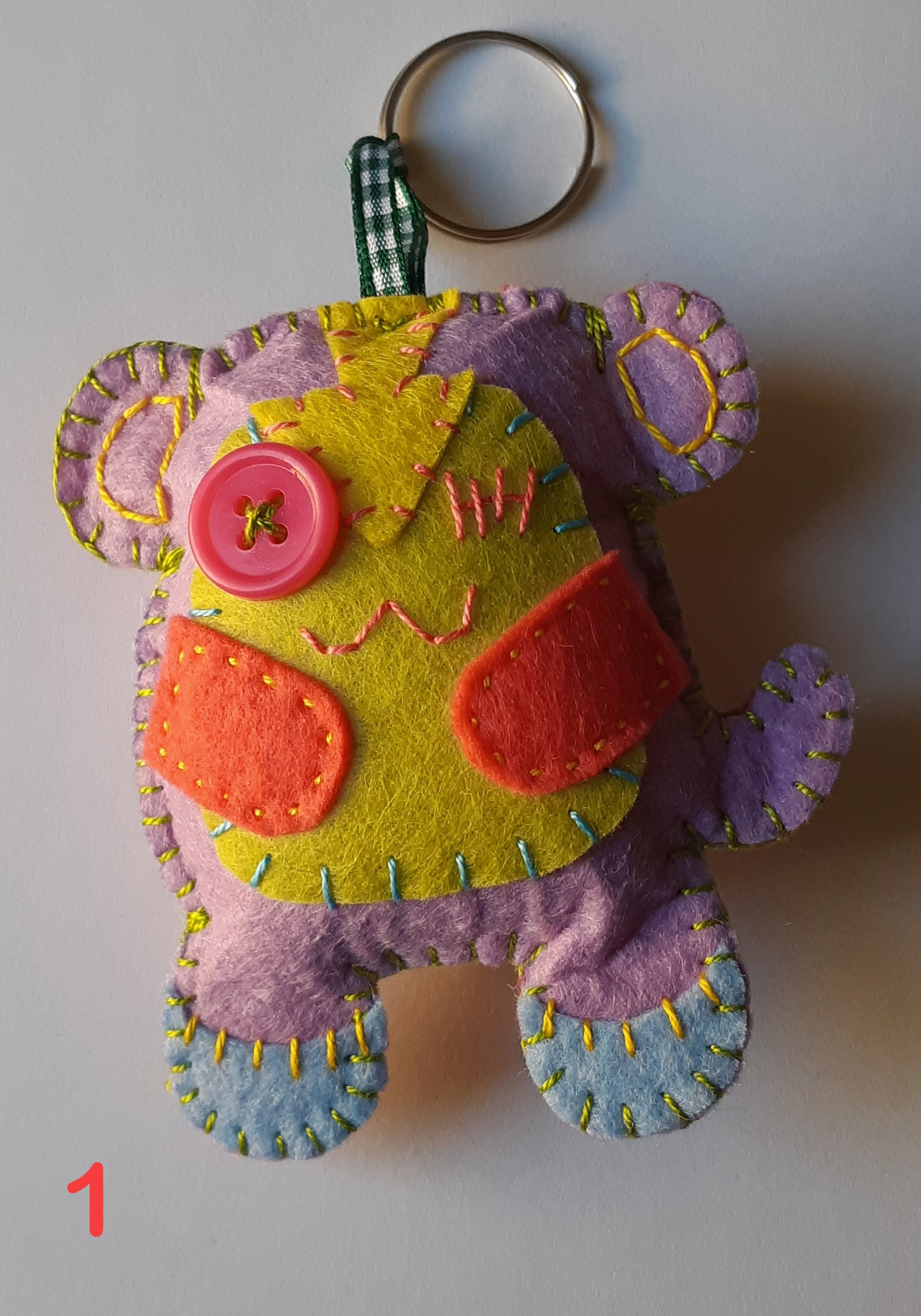 Monsters Handmade Hand Stitched Key Chain Monster Small Pouch - Etsy