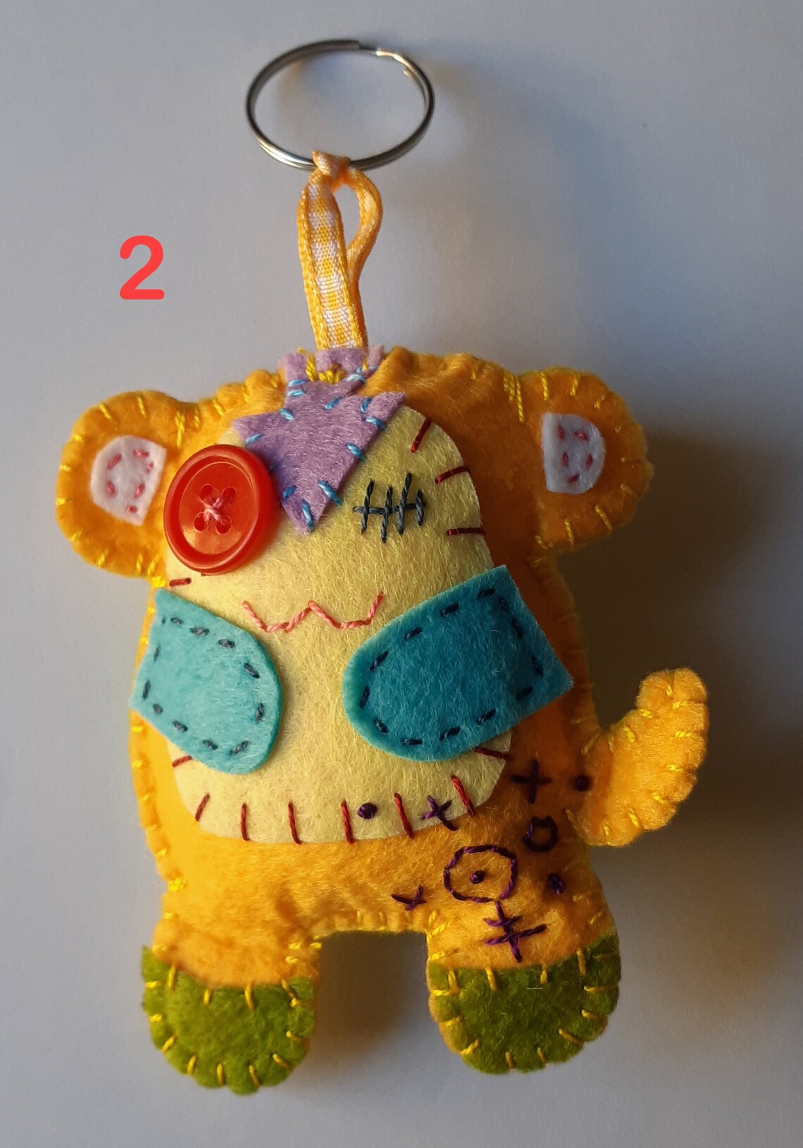 Monsters Handmade Hand Stitched Key Chain Monster Small Pouch - Etsy