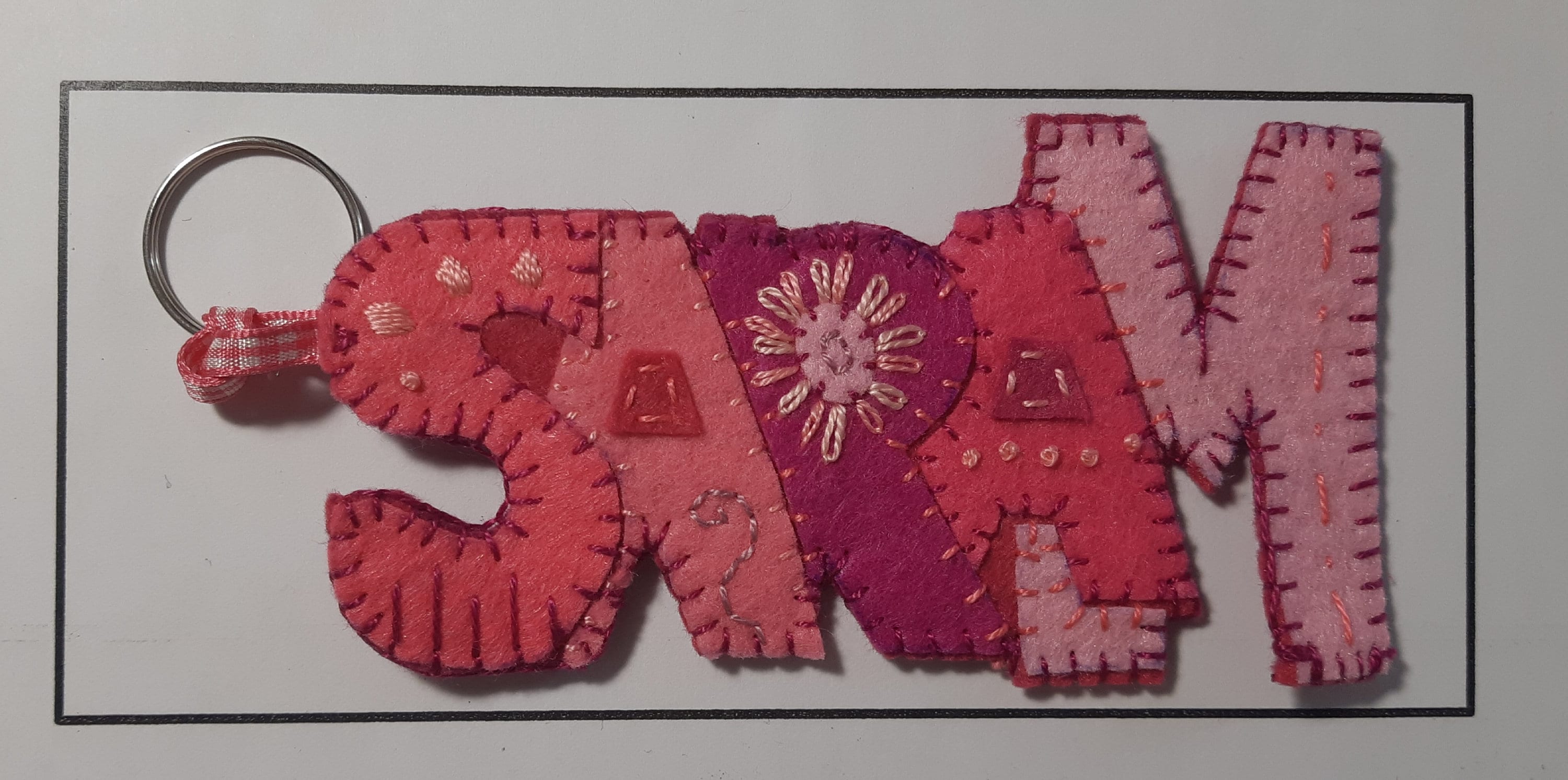 Customize Your Name Key Chain Key Ring Personal Handmade Bag - Etsy UK