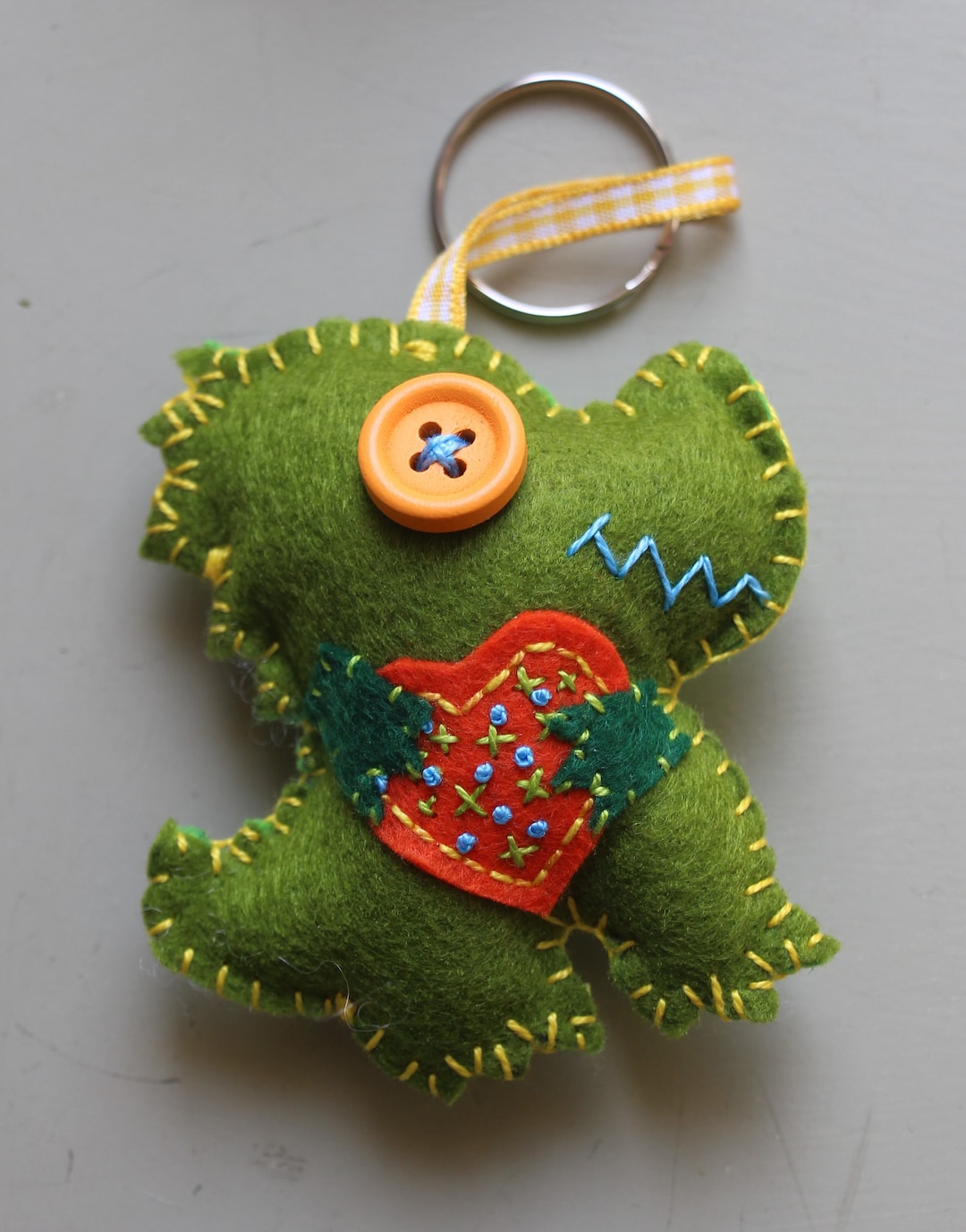 Crocodile Keychain Key Ring Handmade Dinosaur Reptile Wild Gift Idea ...
