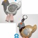 Pigeons Handmade Hand Stitched Key Chain Pigeon Bird Felt Collectable ...