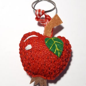 Veg Key Chain Key Ring Handmade Fruit Apple Banana Pear Lemon Grapes ...