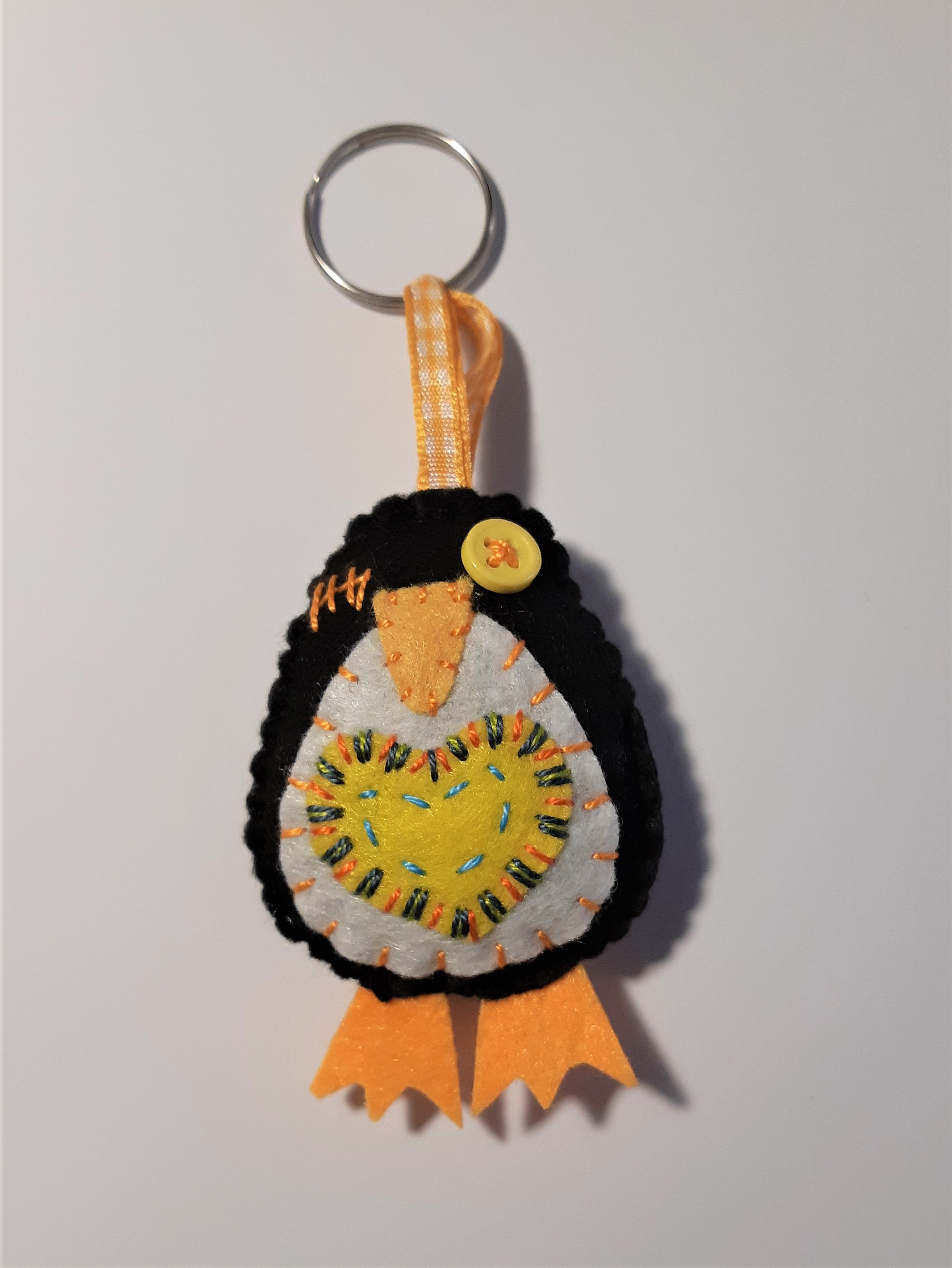 Penguin Keychain Key Chain Arctic Animal Gift Idea Felt | Etsy