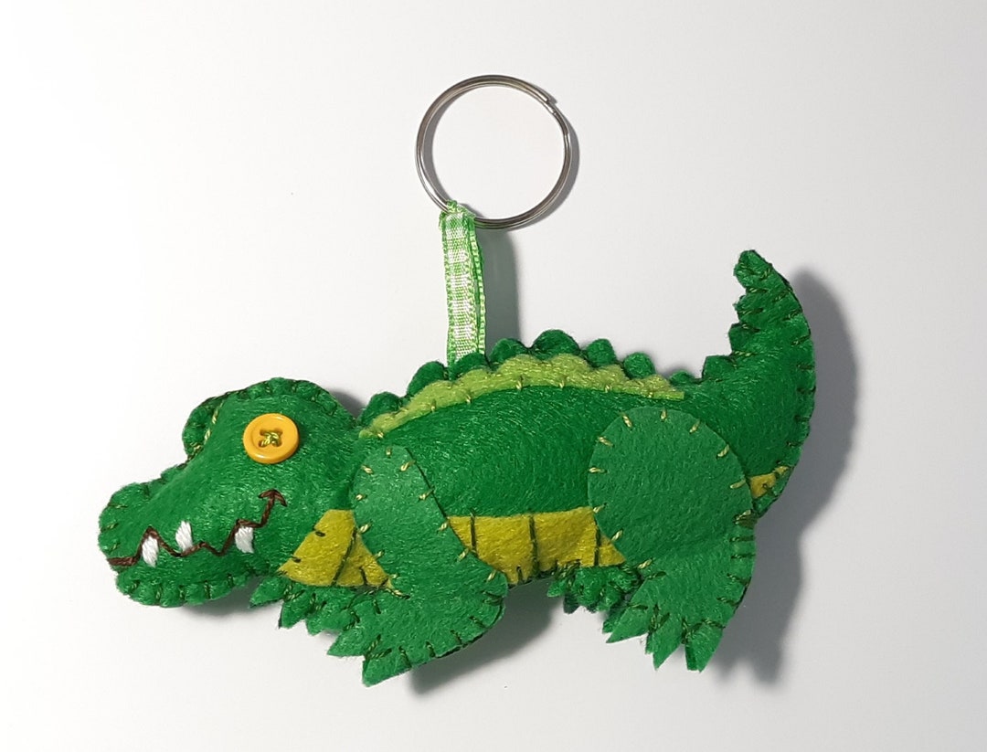 Crocodile Alligator Keychain Key Ring Handmade Dinosaur Reptile Wild ...