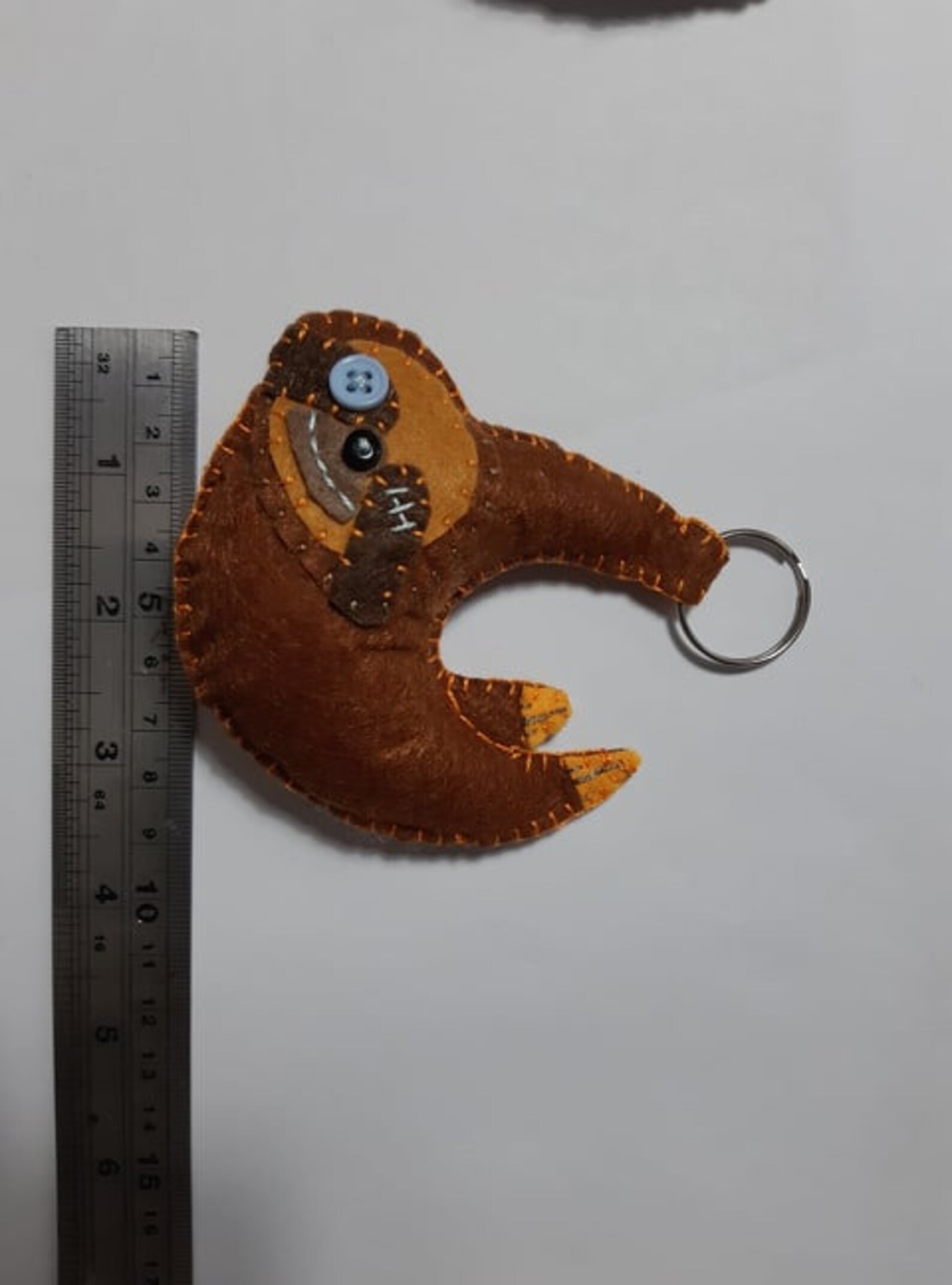 Sloth Keychain Key Ring Handmade Wild Animal Slow Gift Idea - Etsy