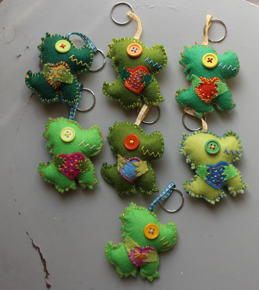 Crocodile Keychain Key Ring Handmade Dinosaur Reptile Wild Gift Idea ...