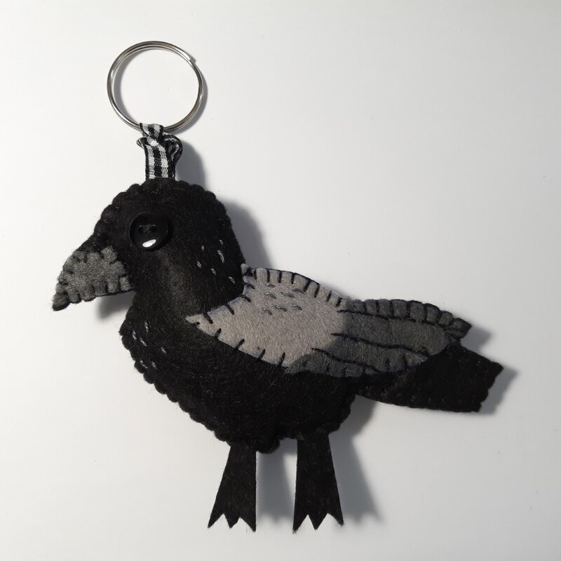 Crow Charm - Etsy