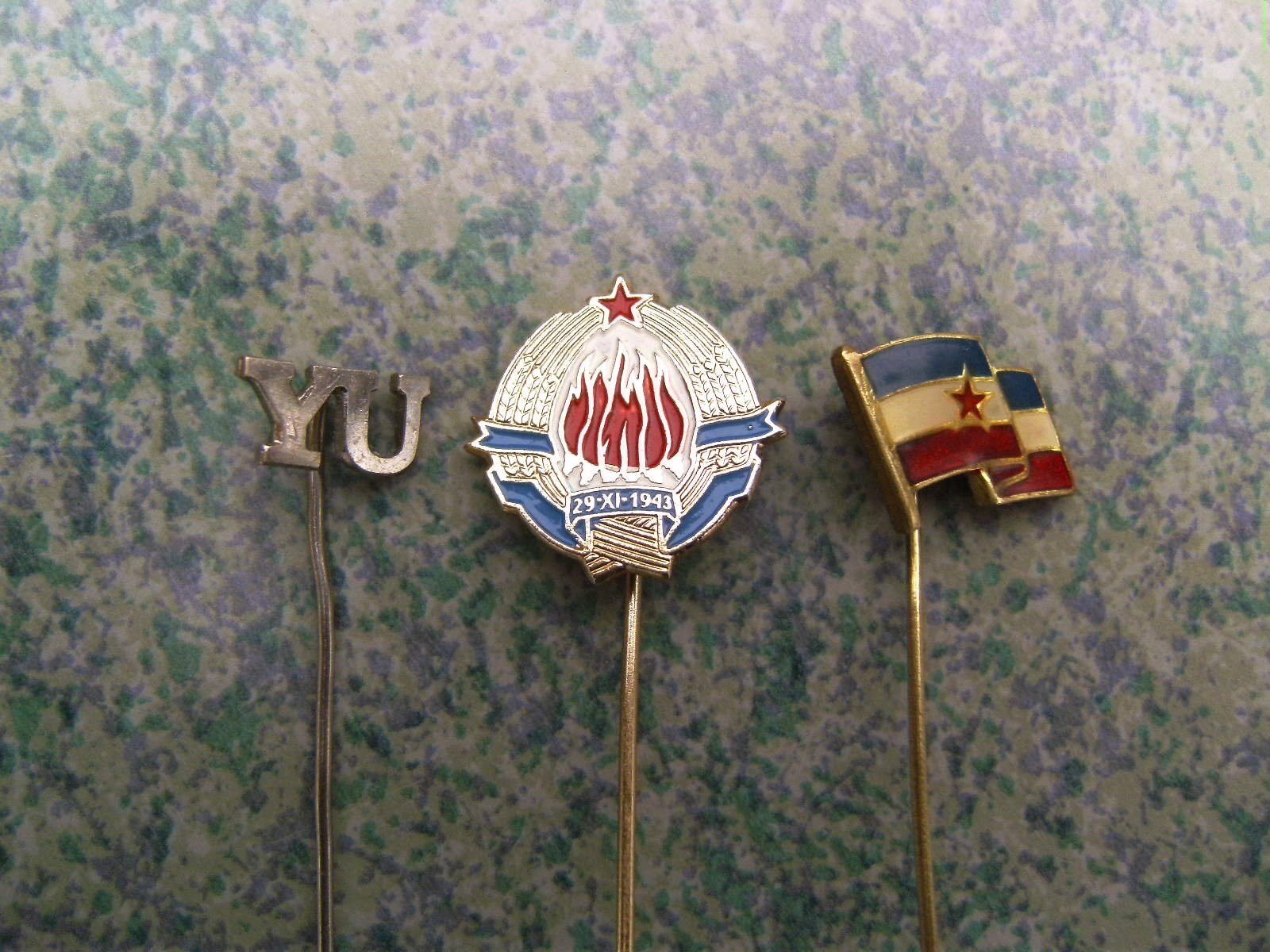 YU Coat of arms and Flag of Yugoslavia Pin badge lot of 3 | Etsy
