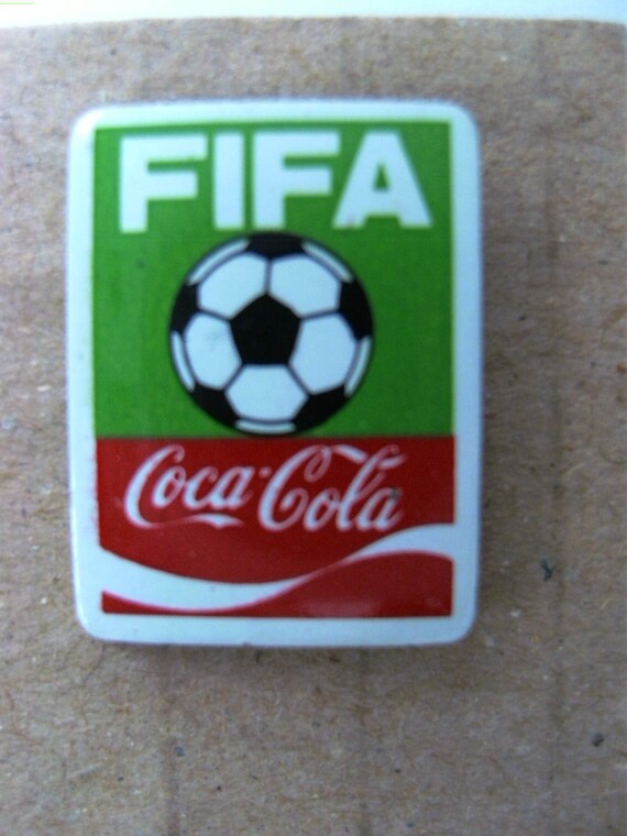 FIFA Coca-Cola Sponsor World cup soccer pin badge - Gem