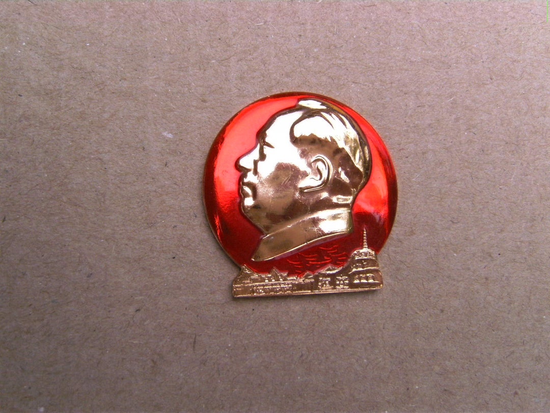 Mao Tse-tung - Vintage Pin Badge - Etsy