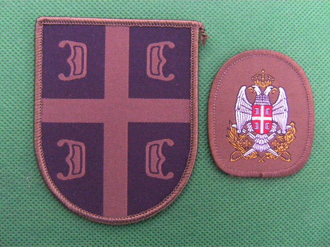 Serbian Army Sleeve Patch for the Camouflage Uniform & Soldier Beret ...