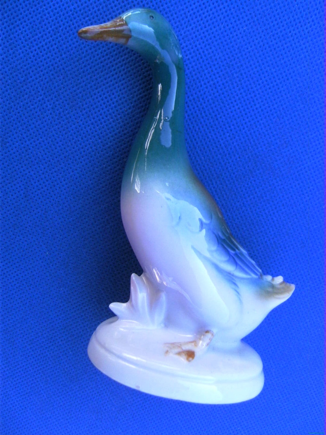 Vintage Duck Porcelain Figurine Foreign 6912 - Etsy